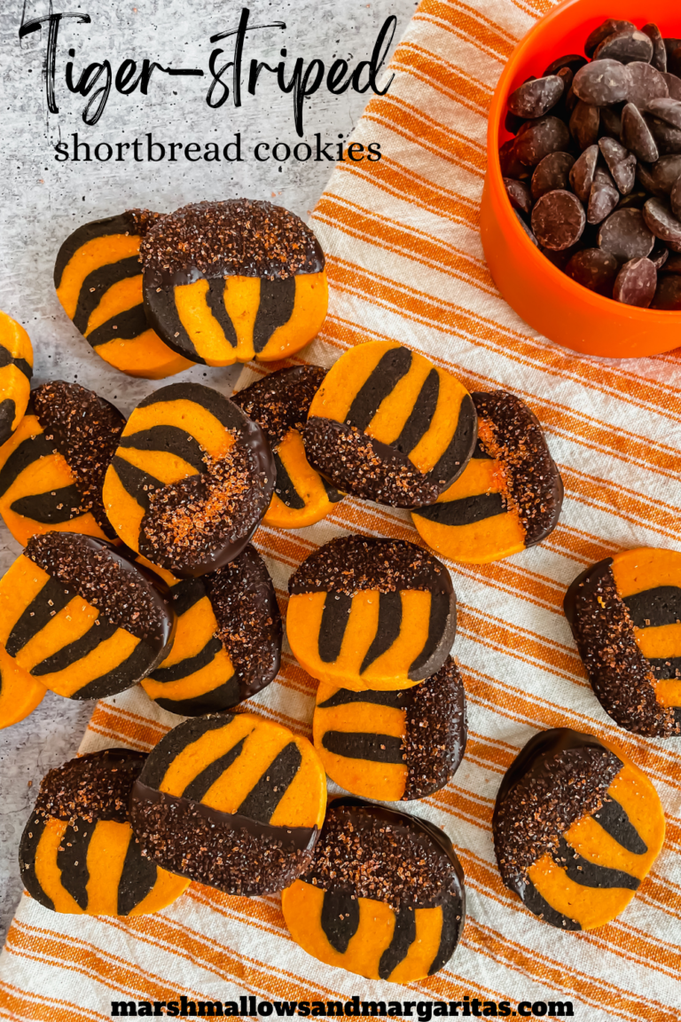 Tiger-striped shortbread cookies – Marshmallows & Margaritas